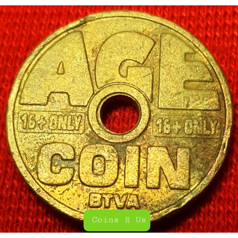 เหรียญต่างประเทศ เบลเยี่ยม Token Age coin BTVA 16+ Only ขนาด 20.45 มม. ...