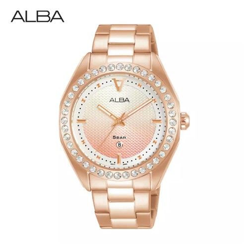 ALBA Limited Edition นาฬิกาข้อมือผู้หญิง สายสแตนเลส สีโรสโกลด์ รุ่น ...