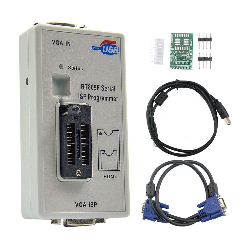 DIYMORE RT809F ISP Programmer/RT809 lcd usb programmer 24-25-93 serise IC w/อะแดปเตอร์ | Shopee ...