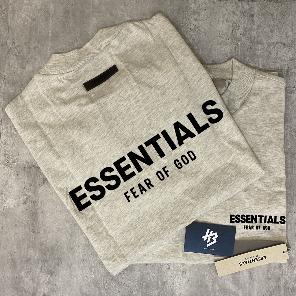 [ของแท้] FOG ESSENTIALS SPRING2022 TEE LIGHT OATMEAL | Shopee Thailand