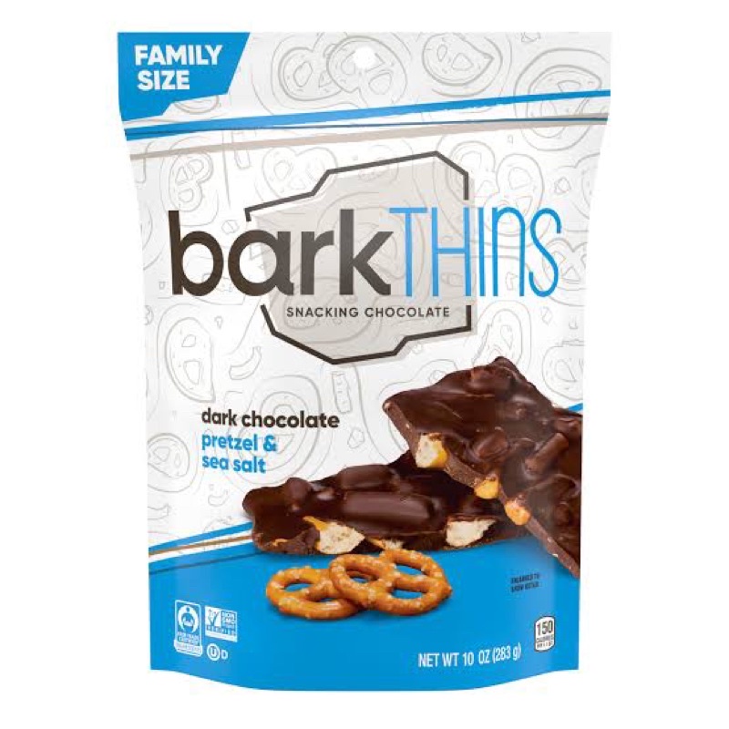 Bark Thins Dark Chocolate / snack chocolate น้ำหนัก 133 g. BBF.08/2024 ...
