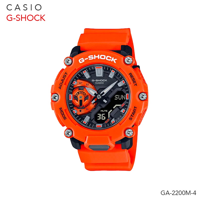 Casio นาฬิกาข้อมือ G-Shock Carbon Core GuradrI GA-2200 GA-2200M Series รุ่น GA-2200M-1A GA-2200M ...