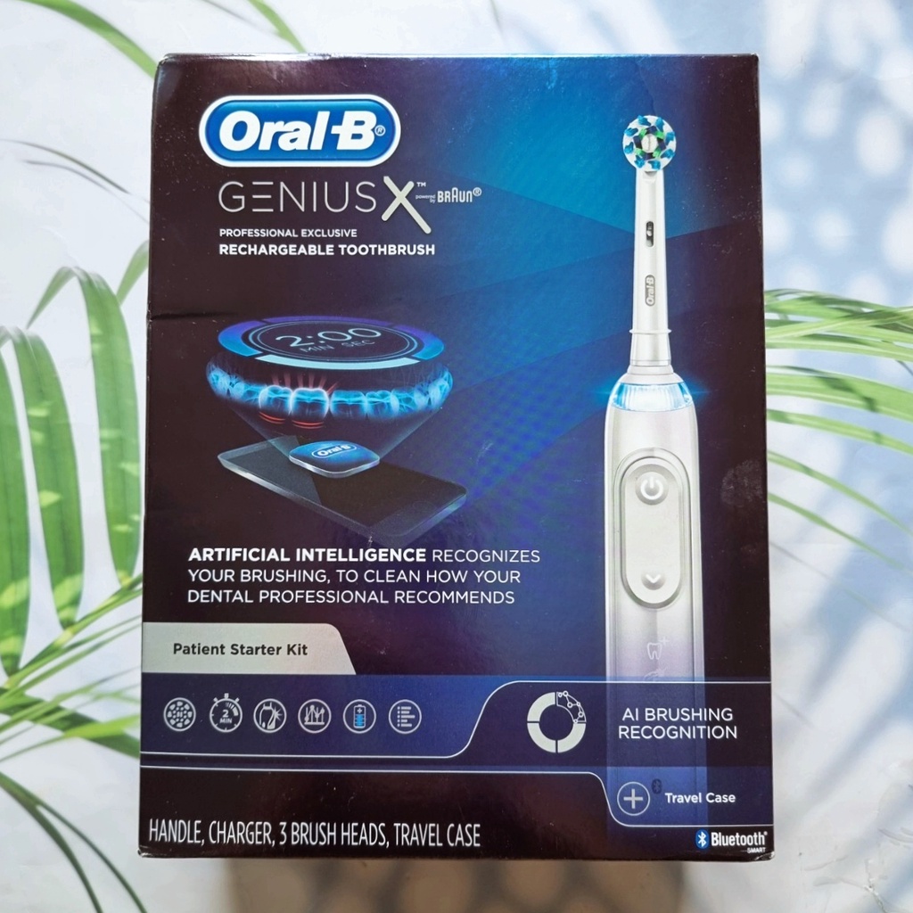 (Oral-B®) Genius X Rechargeable Toothbrush Patient Starter Kit, White อ ...