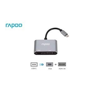Rapoo Xd10V Usb Hub Adapter(HDMI+VGA) | Shopee Thailand