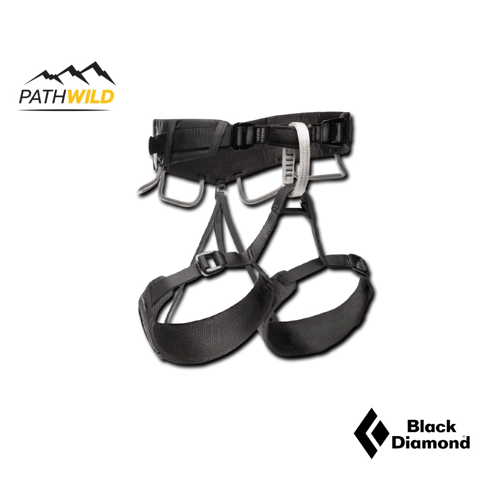 ฮาร์เนสสำหรับนักปีน BLACK DIAMOND MOMENTUM 4S HARNESS สี ANTHRACITE ...
