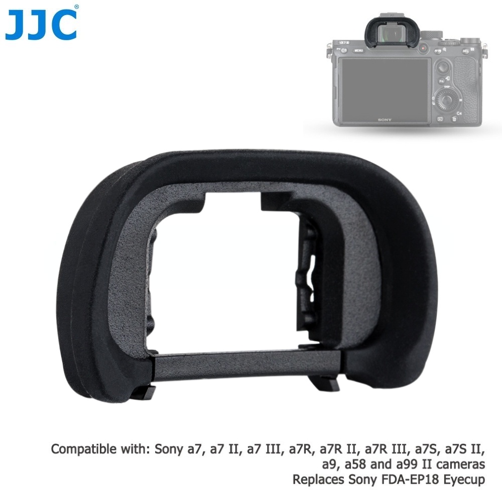 JJC ES-EP18 กล้องช่องมองภาพ Eyecup เปลี่ยน FDA-EP18 ซิลิโคนสำหรับ Sony A7R4 A7M3 A7R3 A7M2 A7R2 ...