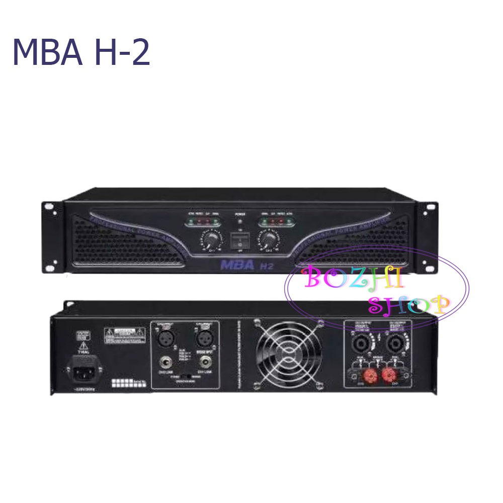 Stereo Power Amplifier เพาเวอร์แอมป์ 600W RMS เครื่องขยายเสียง รุ่น MBA ...