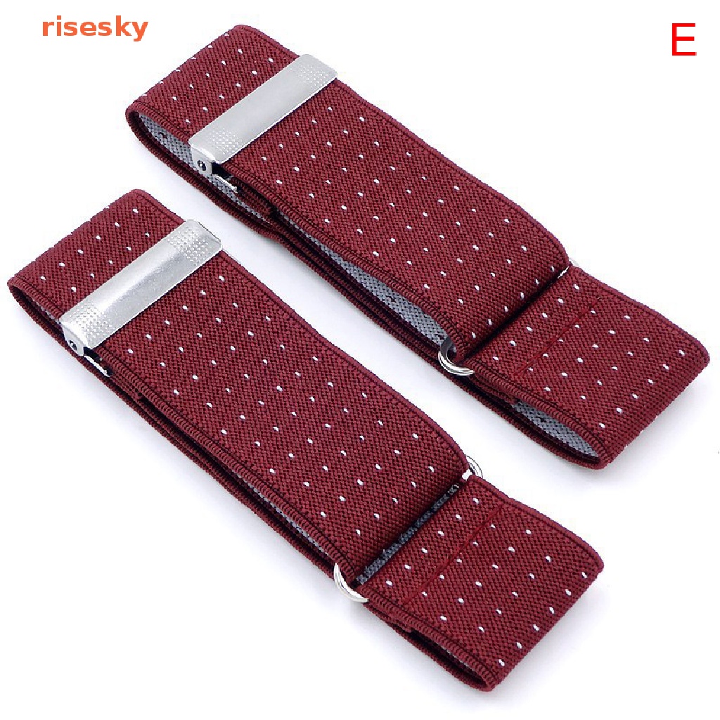 [risesky] 1 Pair Men Shirt Adjustable Armband Sleeve Garter Bartender ...