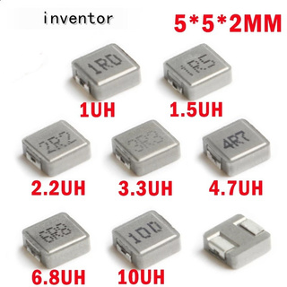 10pcs SMD Power Inductors 0520 1UH 2.2UH 3.3UH 4.7UH 6.8UH 10UH Chip Inductor 0520 5*5*2 1R0 2R2 ...