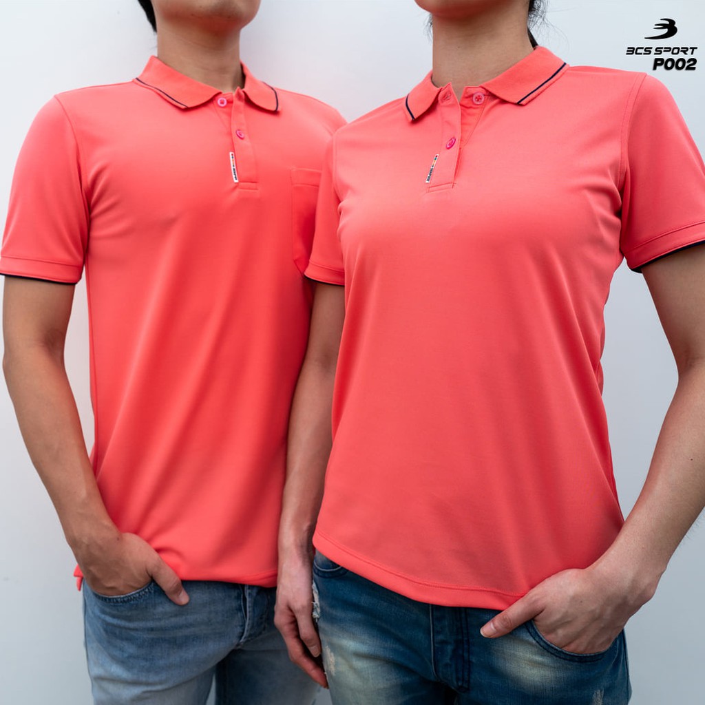 เสื้อโปโลผู้หญิง แบรนด์ BCS Sport P002 | Shopee Thailand