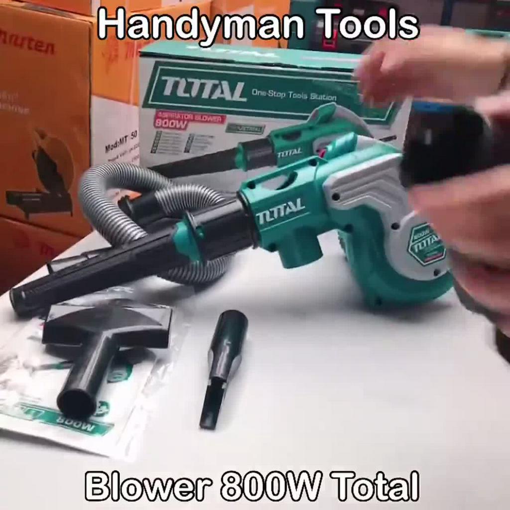 TOTAL เครื่องเป่าลม Blower เป่าลม-ดูดฝุ่น กำลัง 800W รุ่น TB2086 ลมแรง ...