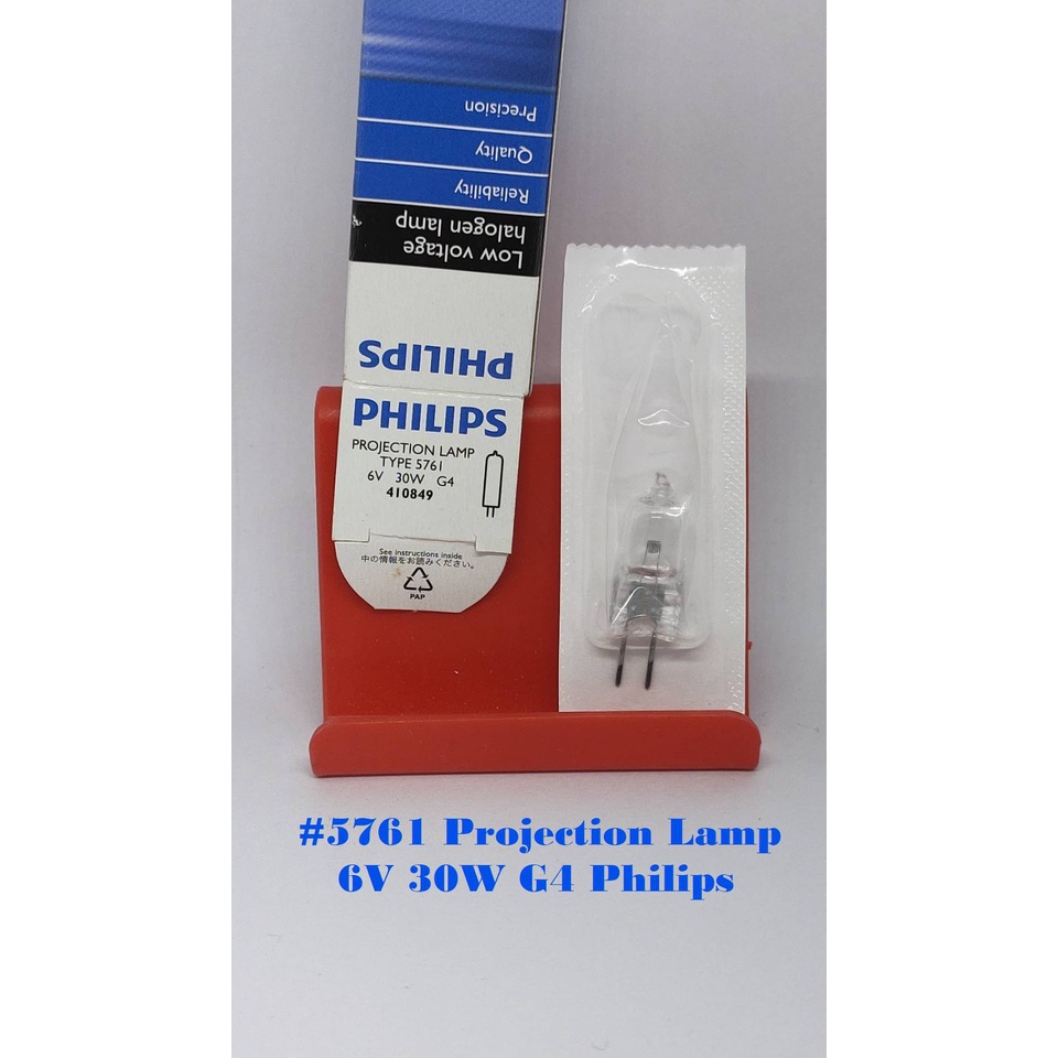 #5761 Microprojection 6V 30W G4 Philips หลอดกล้องจุลทรรศน์ | Shopee ...