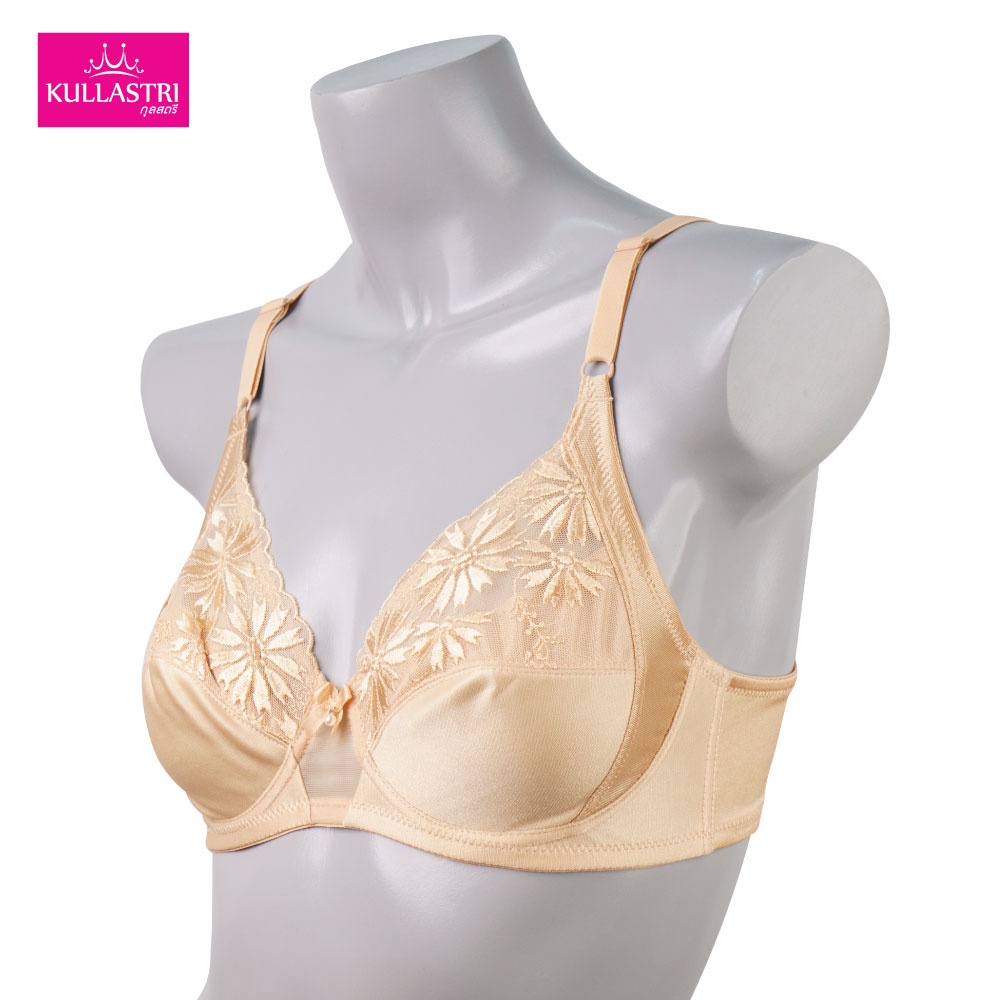 Kullastri กุลสตรี KB2749 เสื้อชั้นในของแท้เกรด A บราเสริมโครง3/4 คัพ ซับผ้าที่เต้าไม่มีฟองน้ำ ...