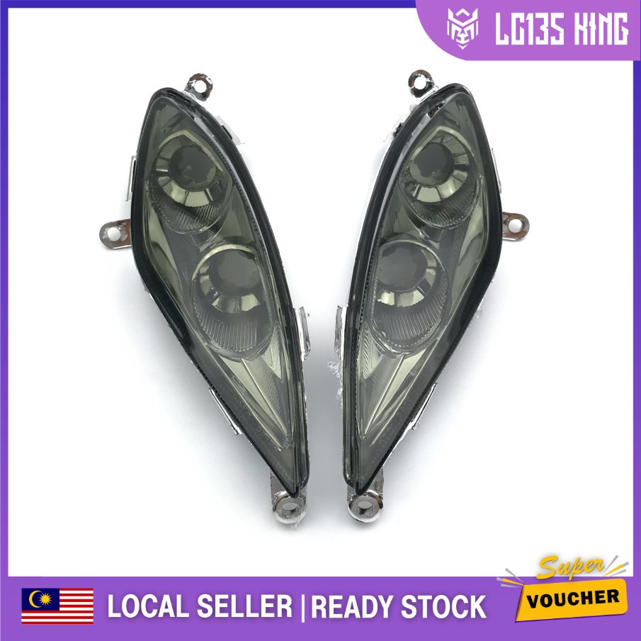 Yamaha 135LC LC135 V1 LC V1 FRONT SIGNAL SET SIGNAL DEPAN SET [ SMOKE / TINTED ] | Shopee Thailand