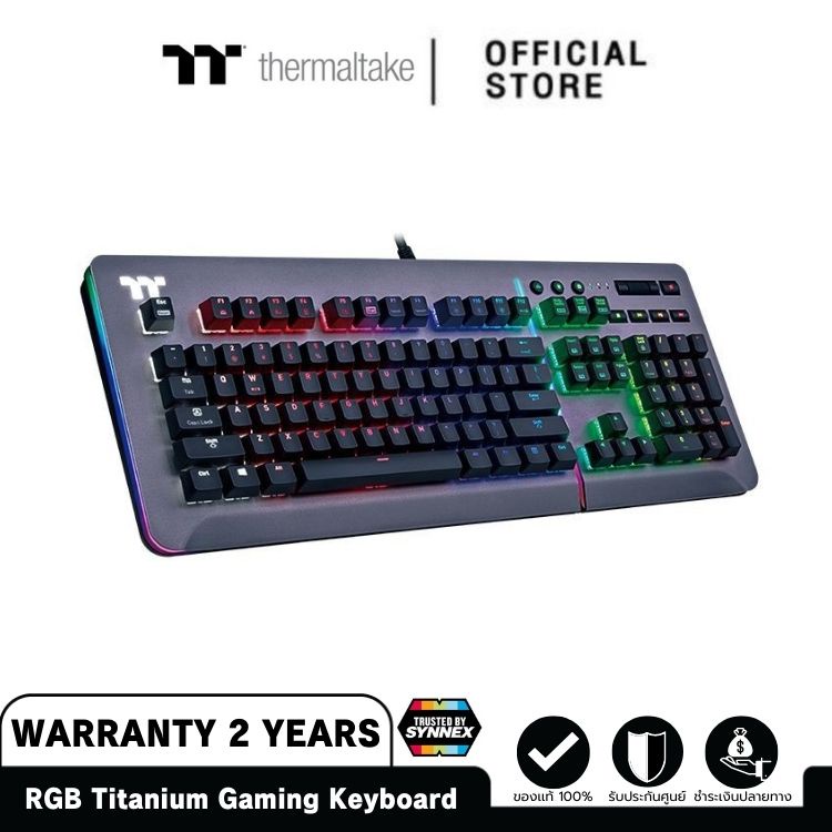 Thermaltake Level 20 RGB Titanium Gaming Keyboard (Speed Silver ...
