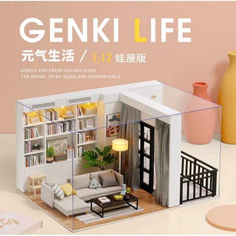 ฉากDIYโมเดล บ้านตุ๊กตา 1/12 OB11 Doll LatiY | Shopee Thailand