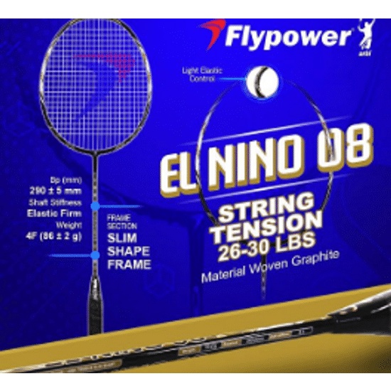 [ใส่โค้ด INC12LF ลดเพิ่ม 70-]Flypower Elnino08 racket | Shopee Thailand