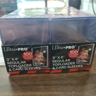 Ultra Pro 3" x 4" Trading Card Toploader & Card Sleeve (UltraPro Topload 35pt 100แผ่น และ Sleeve ...