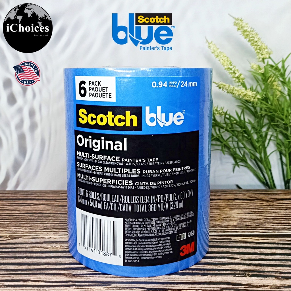 [3M Scotch Blue] Original Multi-Surface Painter's Tape 24 mm X 54.8 m ...