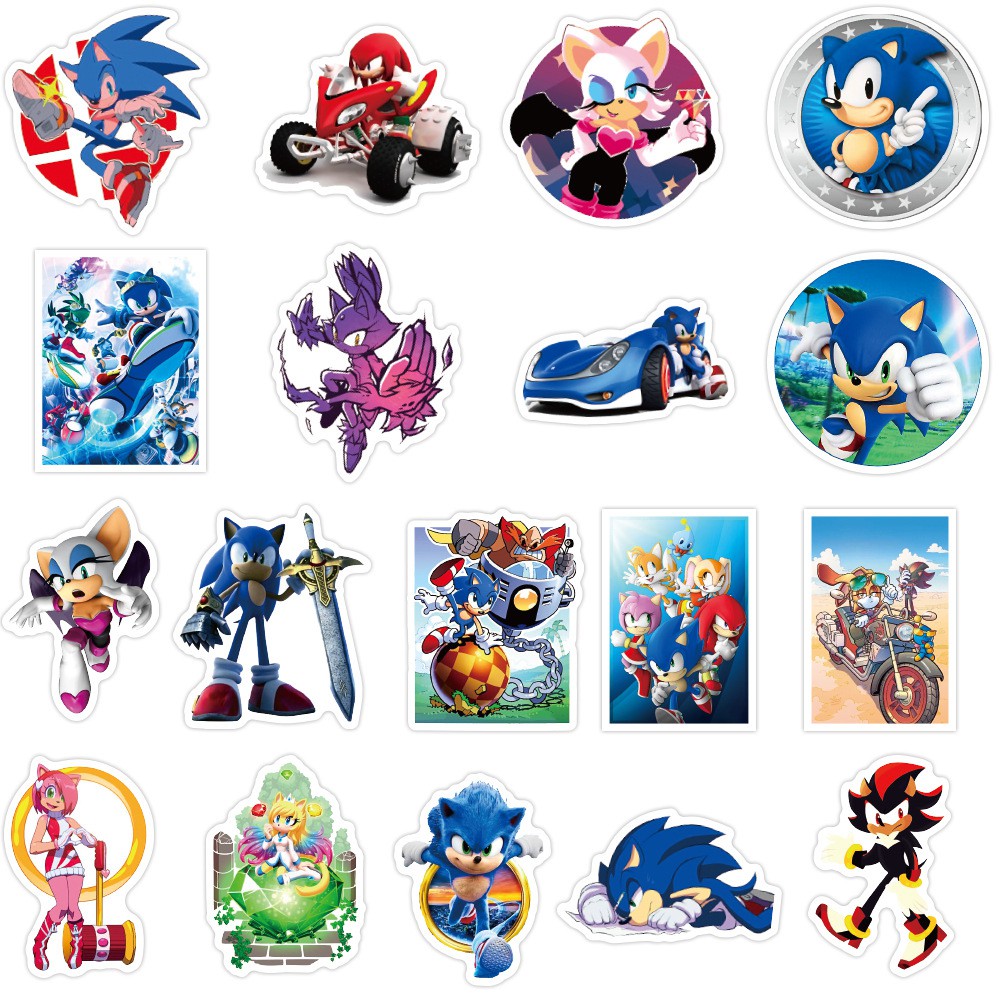💥พร้อมส่ง💥sonic hedgehog game โซนิคเดอะเฮดจ์ฮ็อก Sega sticker สติกเกอร์ ...