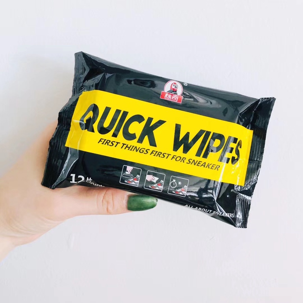 ทิชชู่เปียก QUICK WIPES ของแท้ 100% ผ้าเช็ดทำความสะอาดรองเท้า แพ็ค 30 แผ่น | Shopee Thailand
