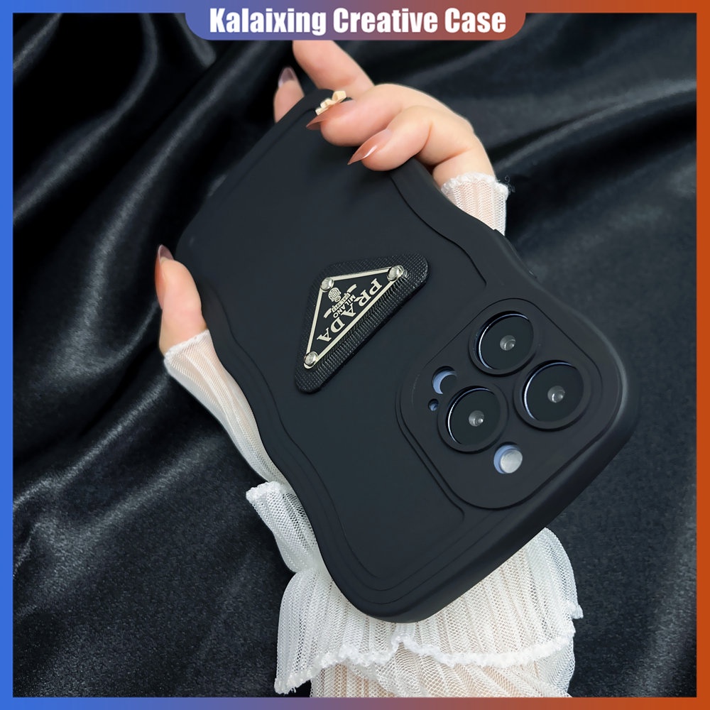 เคสโทรศัพท์มือถือ กันกระแทก ลายโลโก้ Prada 3 มิติ สําหรับ iPhone 14 Pro Max 14Plus 13 12 11 ...