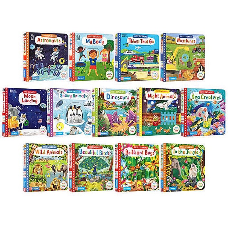 First Explorers Series โดย Campbell Busy Book Push Pull Slide Children本 ...