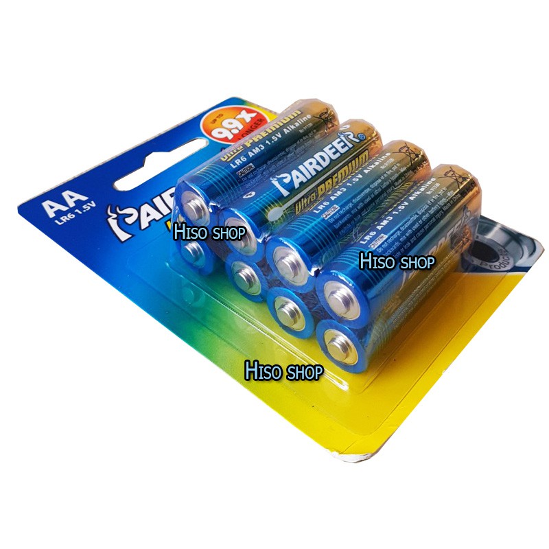ถ่าน PAIRDEER Ultra Premium Battery AA 8 ก้อน | Shopee Thailand