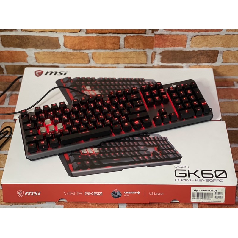 MSI GAMING KEYBOARD GK60 VIGOR ของใหม่ ประกัน svoa 2 ปี mechanical ...