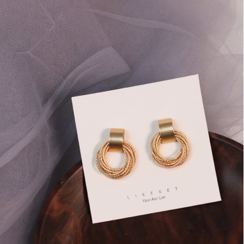 ต่างหูเงิน 925 สไตล์เกาหลี | Shopee Thailand