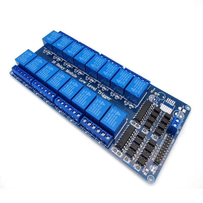 บอร์ดรีเลย์ 16 Channel Relay Shield DC 5V 12V with Optocoupler LM2576 ...