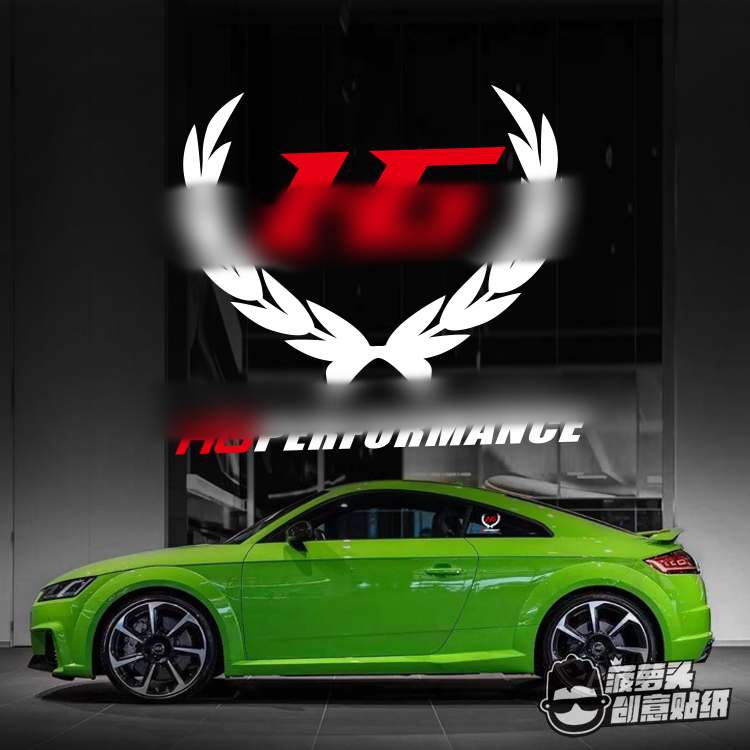 Hg สติกเกอร์ TTRS 04 speedup ทรงสามเหลี่ยม สําหรับติดตกแต่งกระจกรถยนต์ ...