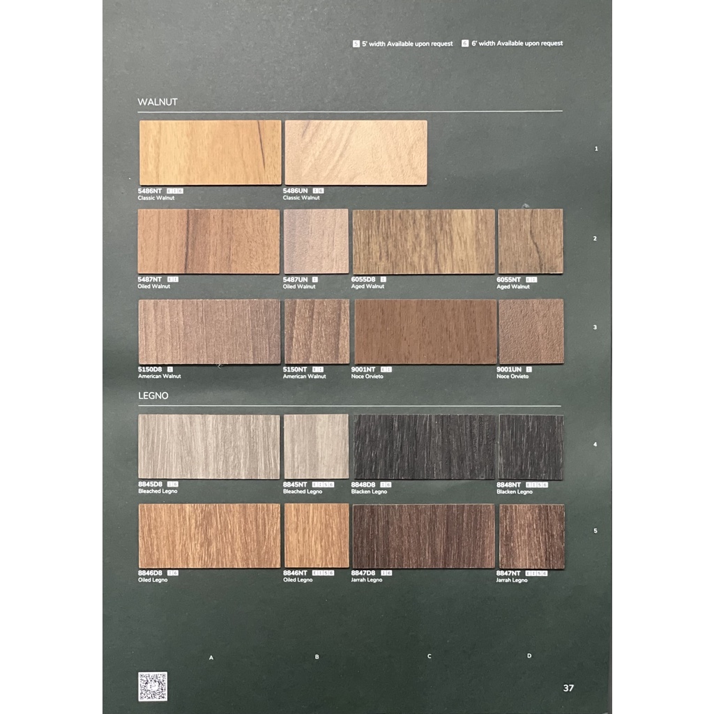 แผ่นลามิเนต Formica ลายไม้ Walnut/ Legno (Page 37) ขนาด 120 x 240 ซม. ...