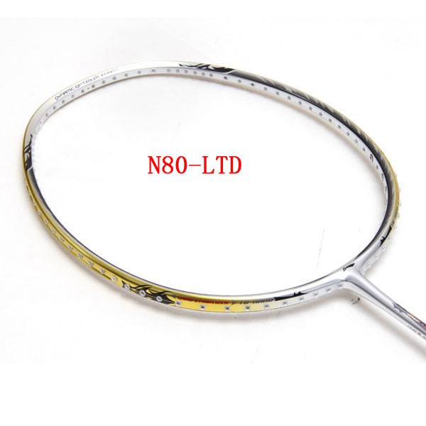 ไม้แบดมินตัน Li-ning : N80 สีทอง ***แถมฟรี เอ็น No1 + กริป Li-Ning ...