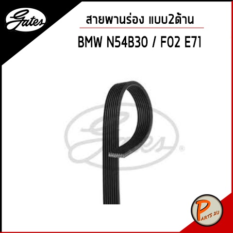 GATES / สายพานร่อง แบบสองด้าน BMW N54B30 F02 E71 / บีเอ็มดับบิว สายพาน ...