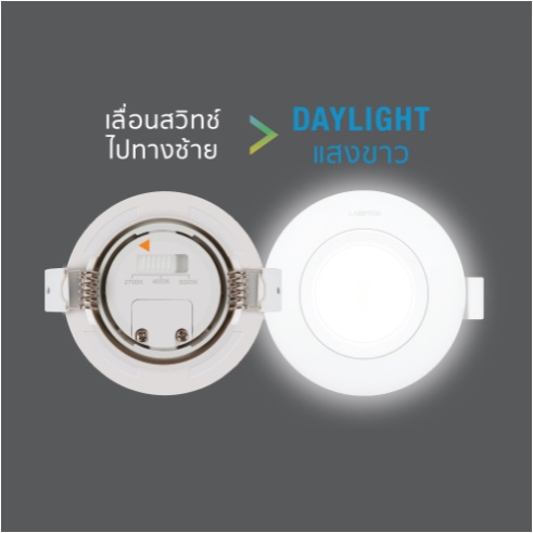 โคมไฟดาวไลท์ กลม/เหลี่ยม Downlight/Spotlight Multi Color Choice Vary 7W ...