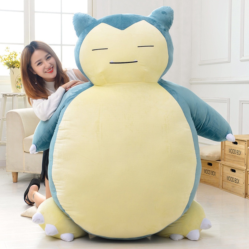 80 Cm Giant Big Snorlax Skin Plush Toy Cover Anime Pocket Ronflex ...