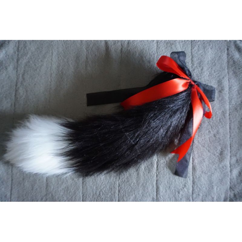 หางแมว นุ่มฟู ยาว 40ซม. ดัดได้ แบบเข็มกลัด [พร้อมส่ง] | Shopee Thailand