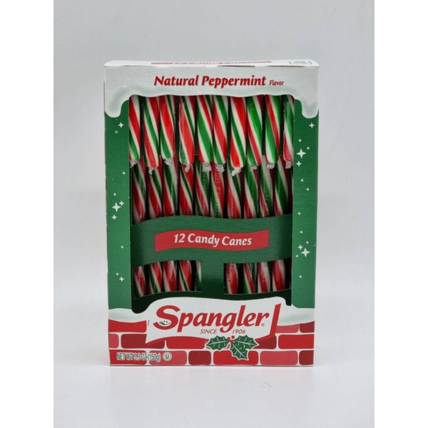 Candy Canes Spangler ลูกอมกลิ่นเปปเปอร์มินต์ ตรา สแปงเลอร์ | Shopee ...