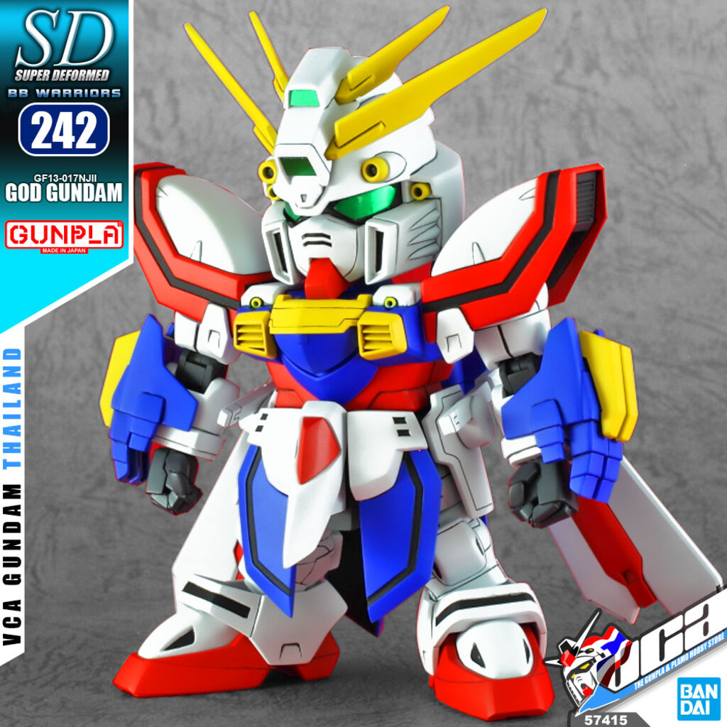 ⭐️ BANDAI GUNPLA SUPER DEFORMED SD GUNDAM BB242 GOD GUNDAM ประกอบ หุ่น ...