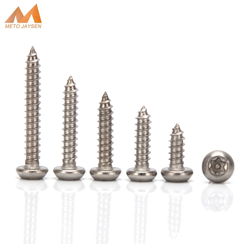 M2.9 M3.5 M3.9 M4.8 304 สแตนเลสสตีลรอบหัว Torx Self-แตะสกรู Pan Head Self เจาะ Tapping Bolts สก ...