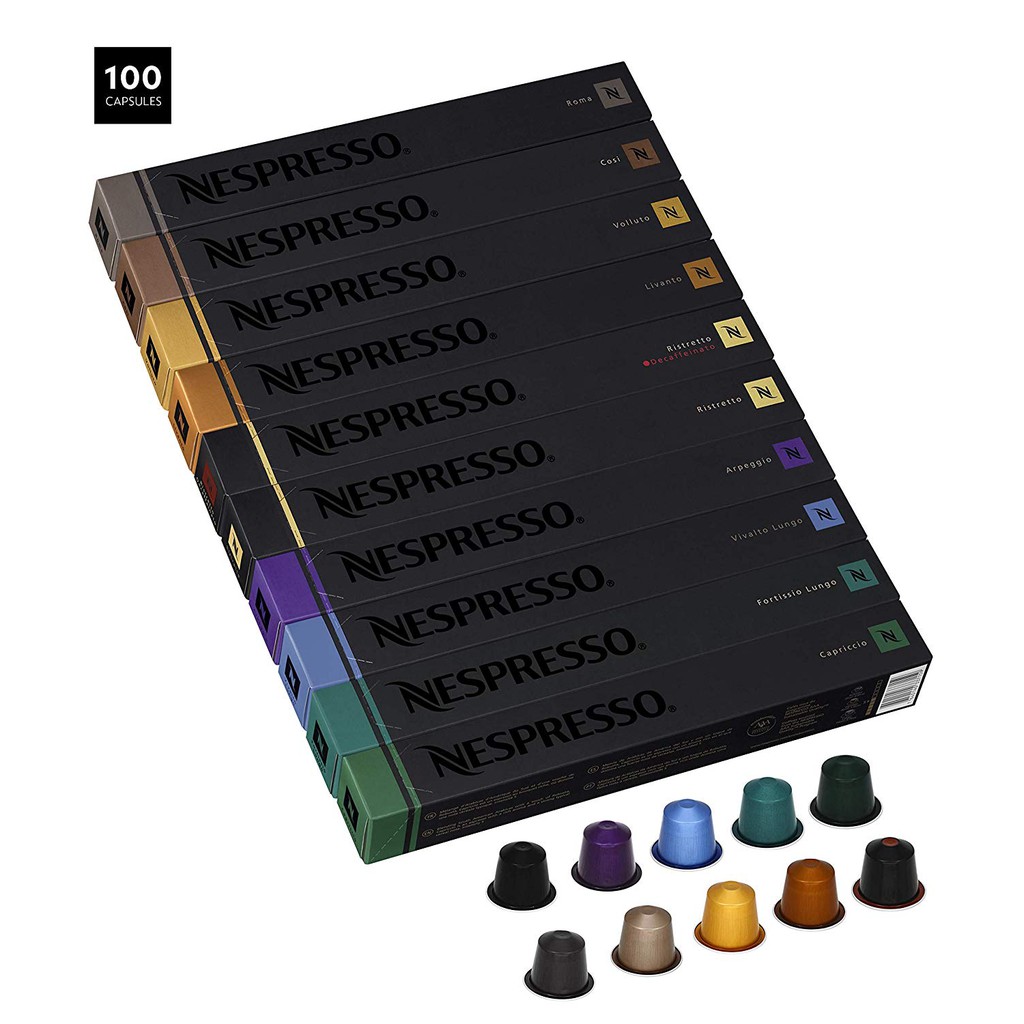 100 Nespresso กาแฟแคปซูลรวมรส OriginalLine Capsules Mixed Flavors | Shopee Thailand