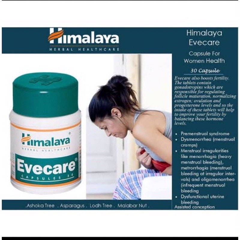 Himalaya Evecare ลดปวดประจำเดือน บำรุงร่างกาย | Shopee Thailand