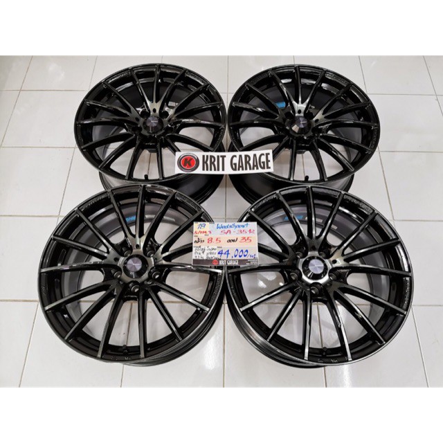 ล้อแม็กซ์ญี่ปุ่นแท้ใหม่ Weds Sport SA-35R ขอบ18นิ้ว 5/114.3 กว้าง8.5 ก้านซี่ ฝาครบ หนัก9.3kg สี ...