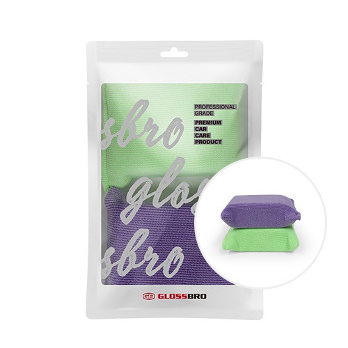 GLOSSBRO Supreme Terry Pad ฟองน้ำหุ้มผ้าไมโครไฟเบอร์ถนอมสีรถ ...
