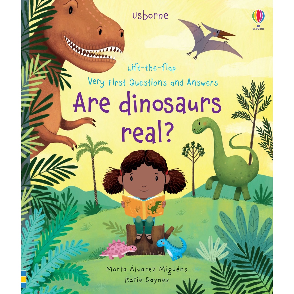 Usborne Lift-the-flap Very First Q&A Are dinosaurs real? หนังสือเด็ก ...