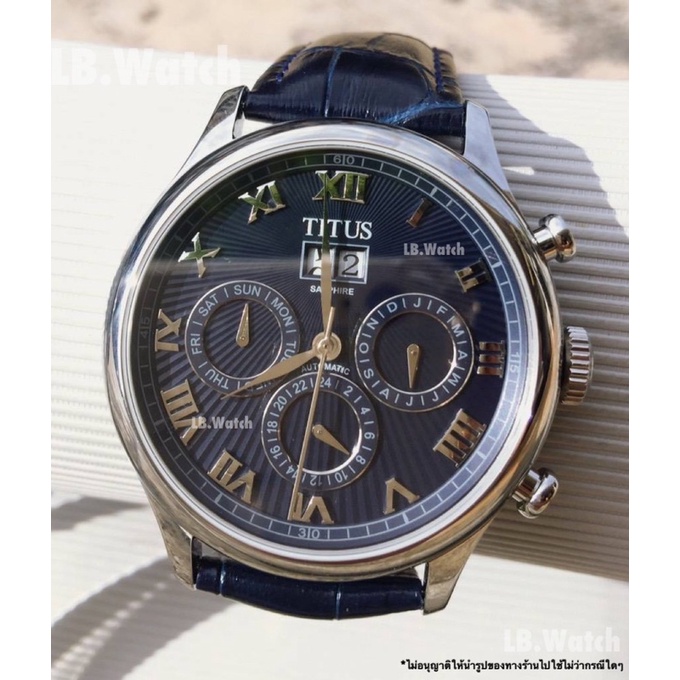 นาฬิกา Solvil et Titus Analogue Automatic Watch in Navy Dial and ...