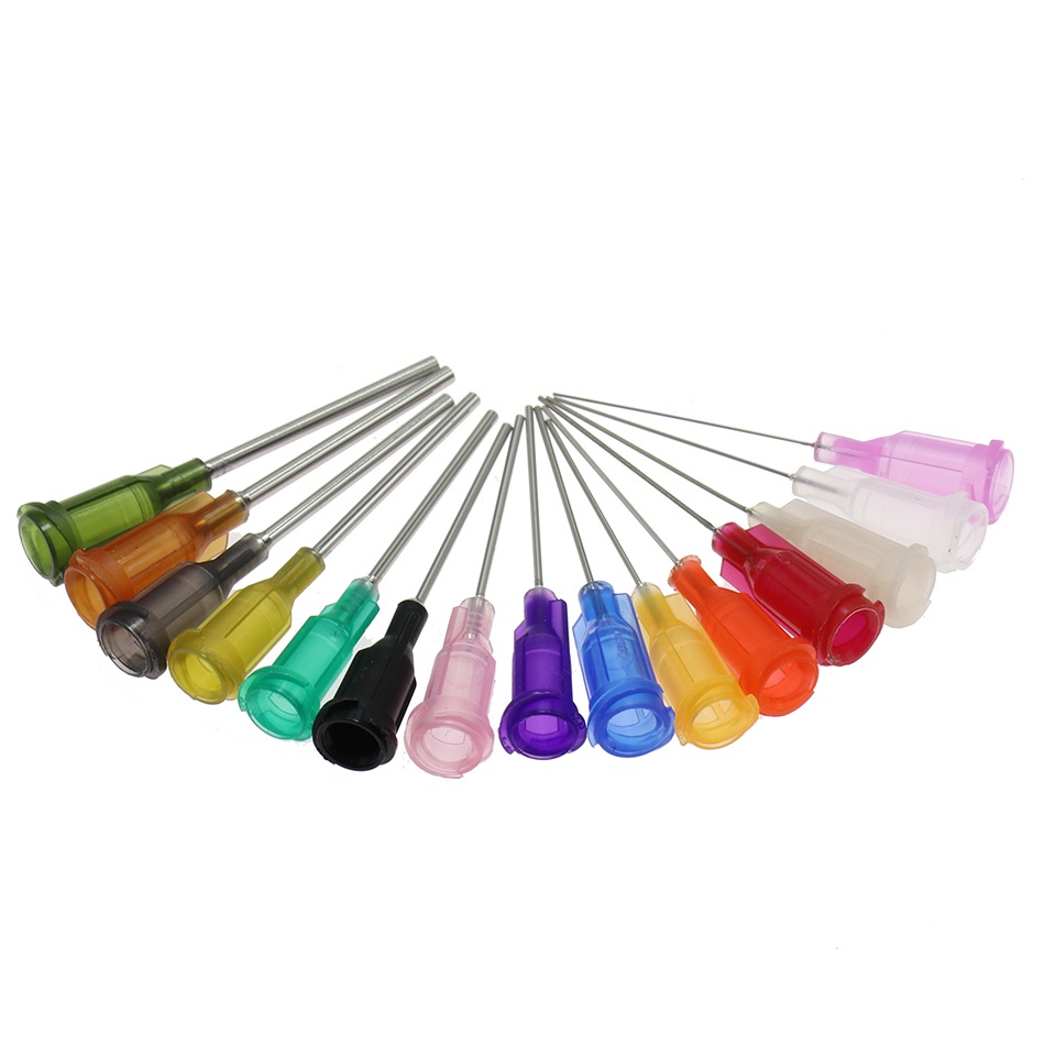 25pcs 1 Inch Luer Lock screw Precision Tips Liquid Dispenser Syringe ...