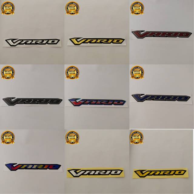MERAH โลโก้สติ๊กเกอร์สัญลักษณ์นูน HONDA VARIO CARBON RED BLUE BLACK ...