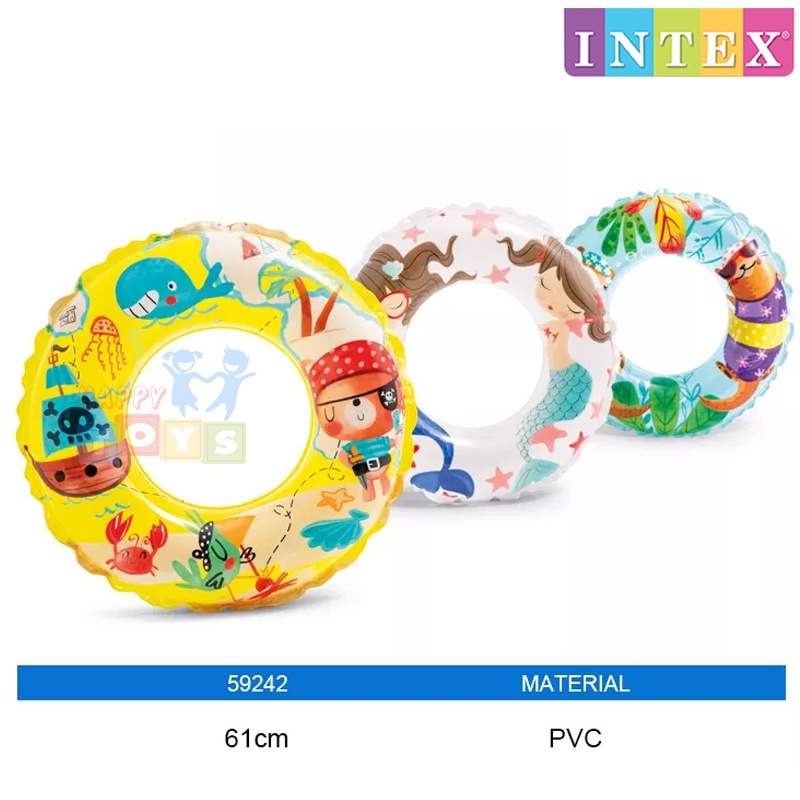 Intex 59242 ห่วงยางลายการ์ตูน ขนาด 24 นิ้ว (61cm) SWIM RING | Shopee ...
